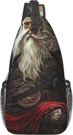 Generic Warriors With Axes And Shields Sac &agrave; bandouli&egrave;re de voyage pour homme Sac &agrave; dos de randonn&eacute;e