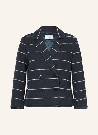 More & More More & More Kastenjacke Aus Boucl&eacute; blau