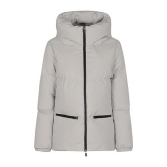 Herno Wei&szlig;e Kurze Puffer 2Layers Mantel - - Jackets - Damen - Wei&szlig; - XL