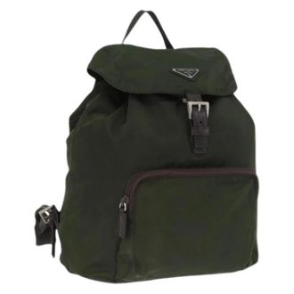 Prada Pre-owned Vintage Rucksack - - Pre-owned - Damen - Gr&uuml;n - ONE SIZE