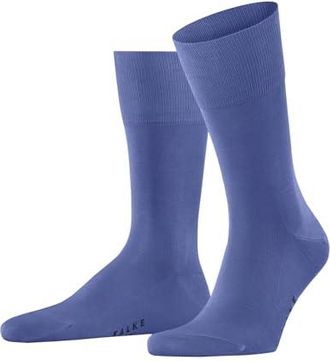 Falke Tiago M So coton fil d&Eacute;cosse durable unies 1 paire, Chaussettes Homme, Bleu Water 6550, 43-44