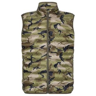 Tommy Hilfiger Packbare &auml;rmellose Camouflage Puffer Weste - - Jackets - Herren - Gr&uuml;n - M
