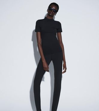 Asos Tall TTYA LAB High-Waist-Leggings in Schwarz