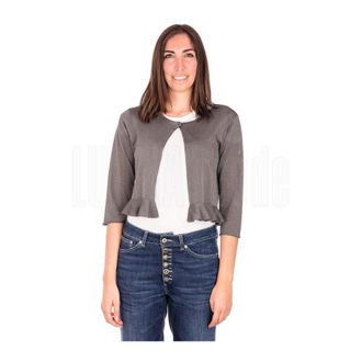 KANGRA Lurex Schulterbedeckung Eleganter Stil - - Knitwear - Damen - Grau - M