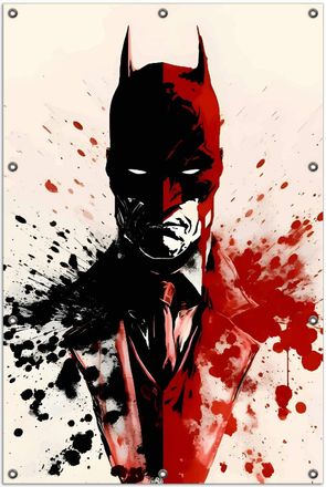 Wallario Outdoor-Poster f&uuml;r Garten oder Balkon Dunkle Dualit&auml;t, Motivbanner Gr&ouml;&szlig;e: ca. 100 x 150 cm, Outdoor-Bild