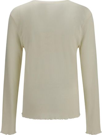 Our Legacy Ribbed Cotton-Blend Sweater - Beige