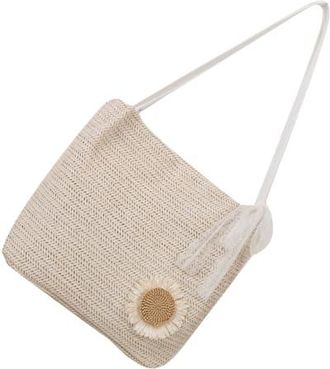 Yarnow Sac Fourre-tout Tiss&eacute; Paille Grand Format pour Femme Cabas Plage Sac de Voyage Mode avec Capacit&eacute; Estival &Eacute;l&eacute;gant