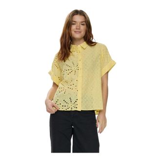 N&uuml;mph Femme, Blouses et Chemises, Jaune, Taille: 36 FR Nupalma Sleeveless Shirt 1031