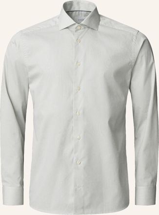 Eton Gestreiftes Fine Twill-Hemd Contemporary Fit gruen
