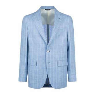 Brian Dales Homme, Vestes, Bleu, Taille: L Blazer crois&eacute;