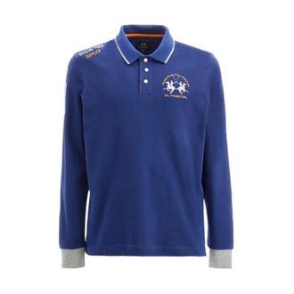 La Martina Polo Shirt - - Tops - Herren - Blau - 2XL