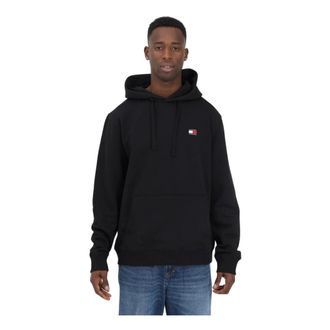 Tommy Jeans Schwarzer Herrenhoodie - - Sweatshirts & Hoodies - Herren - Schwarzk - L