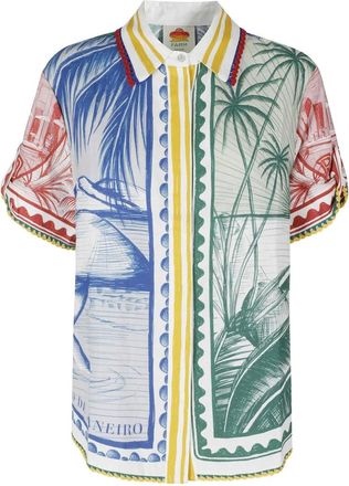 Farm Rio Farm Rio, Femme, Blouses et Chemises, Multicolore, Taille: 38 FR Shirt
