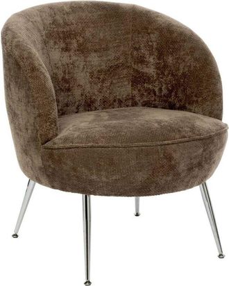 Atmosphera Tildae Sessel in Stoff Moccha L69xl63xH71 cm - Atmosphera cr&eacute;ateur dint&eacute;rieur