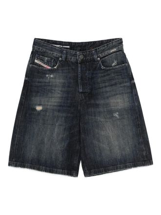 Diesel short De-sire &agrave; effet us&eacute; - Bleu