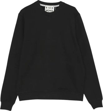 John Richmond Homme, Sweatshirts et sweats &agrave; capuche, Noir, Taille: L SweaT-shirt ras du cou