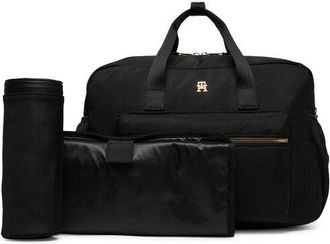 Tommy Hilfiger Tasche Th Essential Changing Bag AU0AU01997 Schwarz