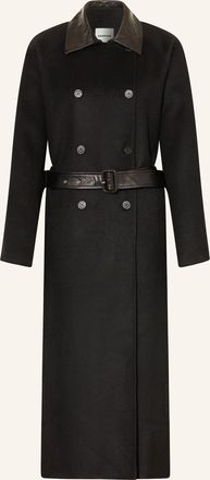 Sandro Sandro Wollmantel schwarz