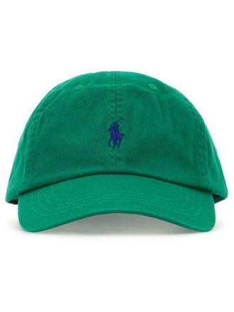 Polo Ralph Lauren casquette &agrave; logo brod&eacute; - Vert