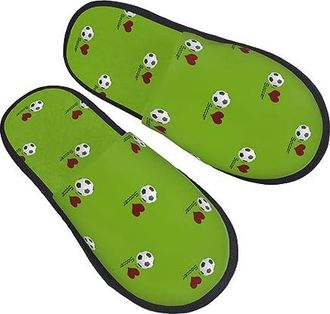 Generic Dessin Anim&eacute; De Football Homme Femme Slippers Peluche Chaussures De Maison Respirantes Pantoufles Pour Ext&eacute;rieur Maison Automne L