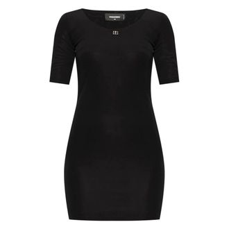 Dsquared2 Abito Short Dress - - Dresses - Damen - Schwarzk - M
