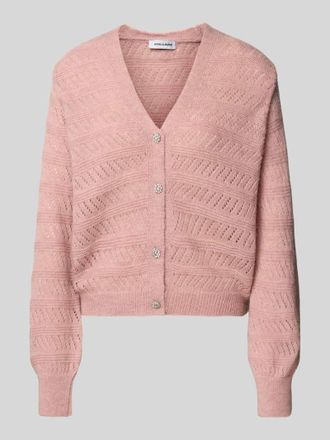 More & More Regular Fit Strickjacke mit Woll-Alpaka-Anteil