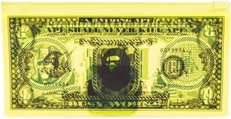 A Bathing Ape A Bathing Ape, Homme, Accessoires, Jaune, Taille: ONE Size Logo Wallet