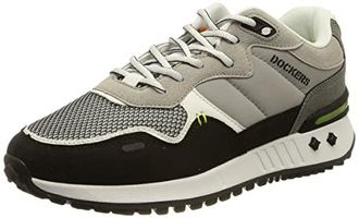 Dockers by Gerli 50pw002, Basket Homme, Noir Gris, 42 EU