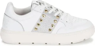 Moschino Femme, Chaussures, Blanc, Taille: 37 EU Bold 40 Studded Baskets
