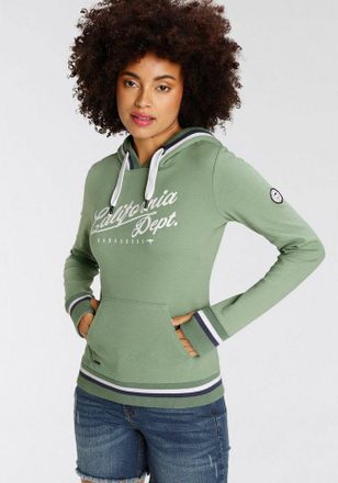 Kangaroos Kapuzensweatshirt Langarm, figurbetont, mit Kapuze, aus Baumwolle