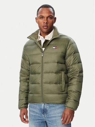 Tommy Jeans Daunenjacke DM0DM23231 Gr&uuml;n Regular Fit