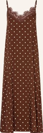 Oh April Oh April Kleid Alma Mit Spitze braun