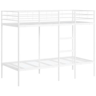 vidaXL Lit superpos&eacute; sans matelas blanc 100x190 cm acier vidaXL