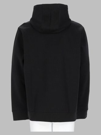 HUGO BOSS Cotton-Blend Zip-Up Hoodie - Black