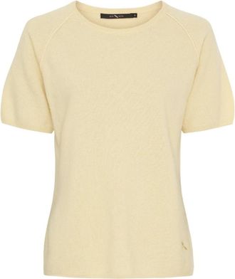 BTF-CPH Kaschmir & Merino T-Shirt - - Knitwear - Damen - Gelb - XS