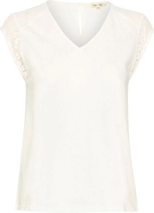 Cream Femme, Tops, Blanc, Taille: 44 FR Crhermi Tshirt