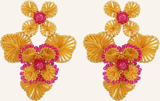 Lott. Gioielli Lott.Gioielli Ohrhänger Debby Double Flower L Orange/Fuchsia By Glambou orange