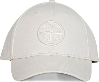 Stone Island Homme, Accessoires, Blanc, Taille: ONE Size Casquette de baseball Logo