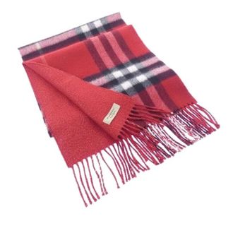 Burberry Pre-owned Muffler en Laine - Femme - Pre-owned - Rouge - Taille: ONE Size