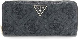 Guess porte-monnaie Laurel II Large Zip Around Wallet Coal Logo gris fonc&eacute;