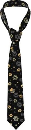 Generic Cravate Patte De Chien Gris Dor&eacute; Confortable Cravates Classique Cravate Pour Hommes Pour &Eacute;v&eacute;nements F&ecirc;te L&Eacute;cole