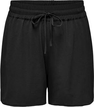 Only Carmakoma Carlux Life Shorts Noos, Noir, 54 Femme
