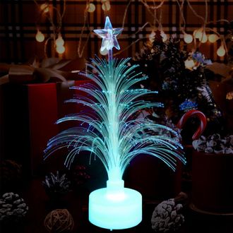 BESPORTBLE Mini-led-weihnachtsbaum-nachtlicht, Farbwechsel, Glasfaserlicht, Usb-anschlusslampe, Festival-dekor f&uuml;r Schlafzimmer, Einkaufszentrum, Zuhause