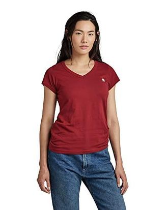 G-Star G-Star Femme Haut Eyben Slim V-Neck, Rouge (dry red D21314-4107-5298), M