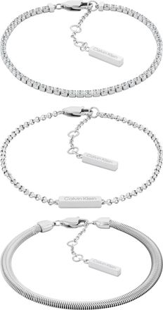 Calvin Klein Set aus 3 Armbändern für Damen Kollektion CK TRIO in Edelstahl verziert mit Kristallen - 35000796