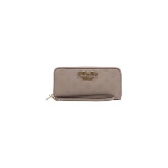 Guess Femme, Accessoires, Beige, Taille: ONE Size Portefeuille &agrave; Fermeture &Eacute;clair avec Compartiments et Poches Int&eacute;rieures