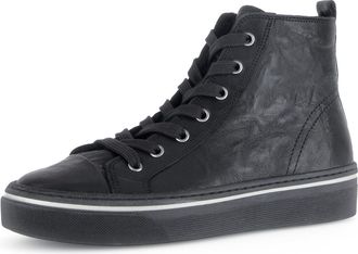 Gabor Damen High-Top Sneaker, Frauen Sneaker,hochwertig,Wellness,schick,verspielt,Leder-Ware,chic,Trend-bewusst,praktisch,schwarz,41 EU / 7.5 UK
