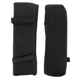 OSALADI 2 St&uuml;ck Armlehnenpolster f&uuml;r Klappst&uuml;hle Ergonomische Ersatz Armlehnenkissen aus Schwarzem Schaum Einfach Montierbar f&uuml;r Garten und Relaxsessel