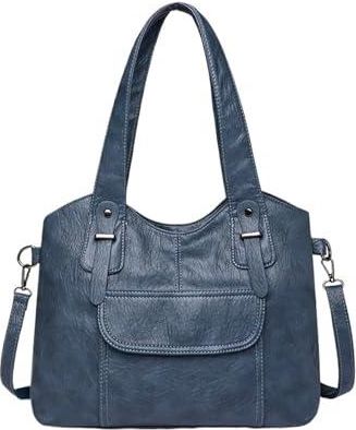 Generic Compatible avec le sac &agrave; main for femme plusieurs poches(Blue)