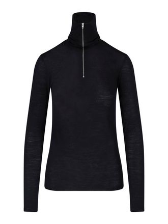 Jil Sander High Neck Zip Sweater